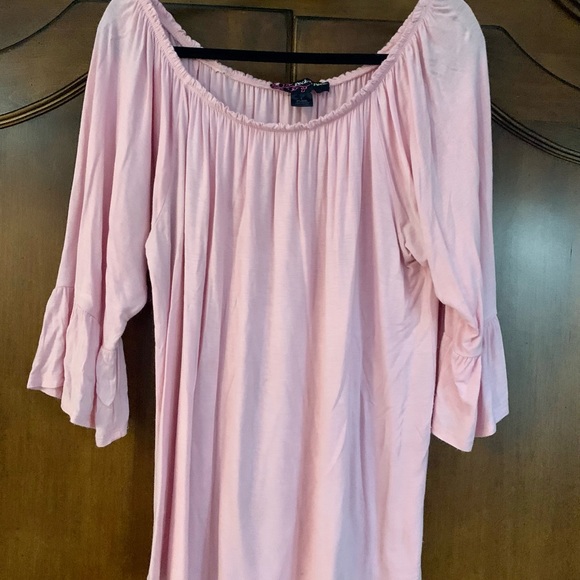 Peck & Peck | Tops | Peck Peck Peasant Top Pink | Poshmark